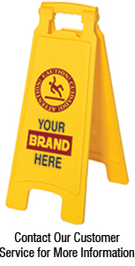 BLANK FLOOR SIGN YELLOW